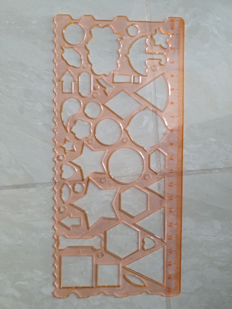 Shape rulers, Hobbies & Toys, Stationery & Craft, Stationery & School ...