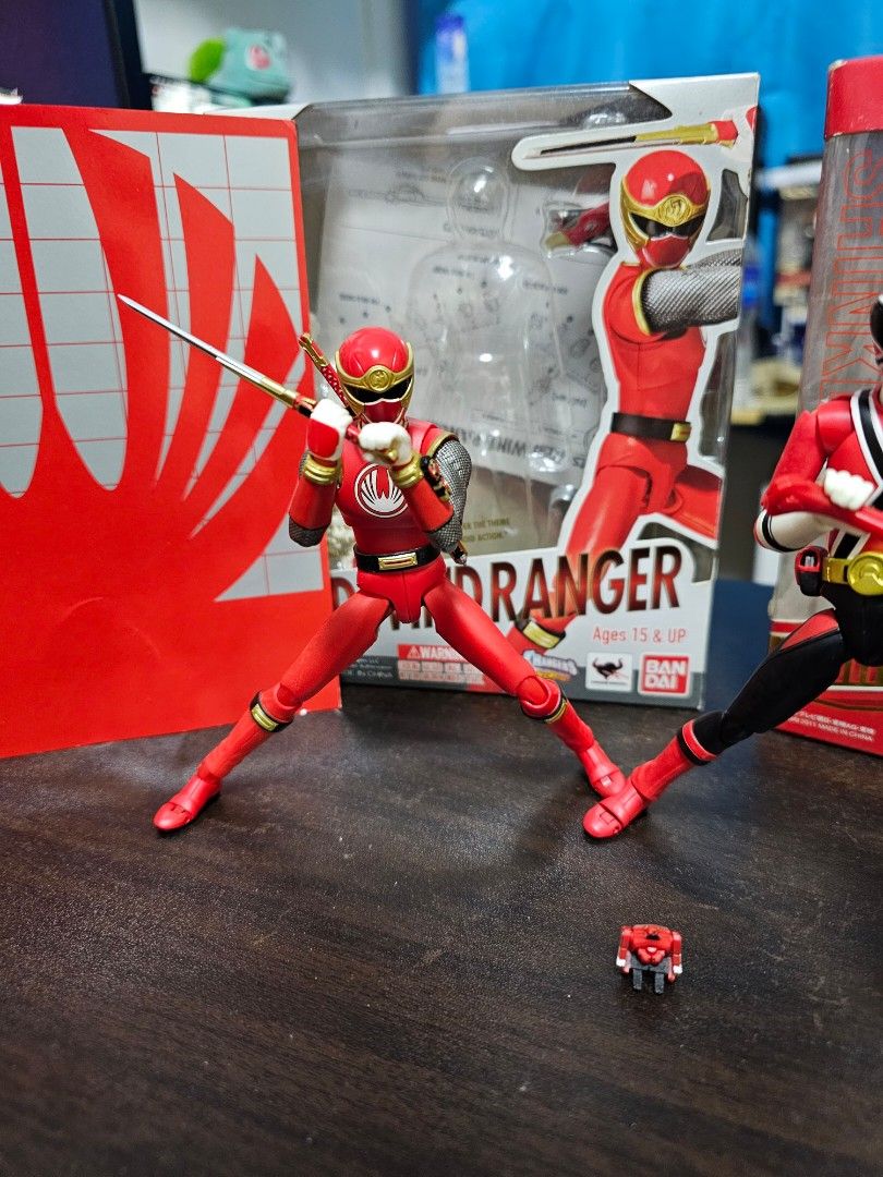 Shinken Red & Ninja Storm Red Figuarts, Hobbies & Toys, Toys & Games on ...