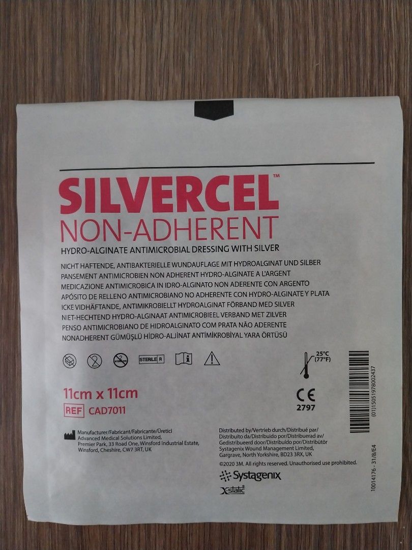 Silvercel Non Adherent Dressing, Health & Nutrition, Medical Supplies ...