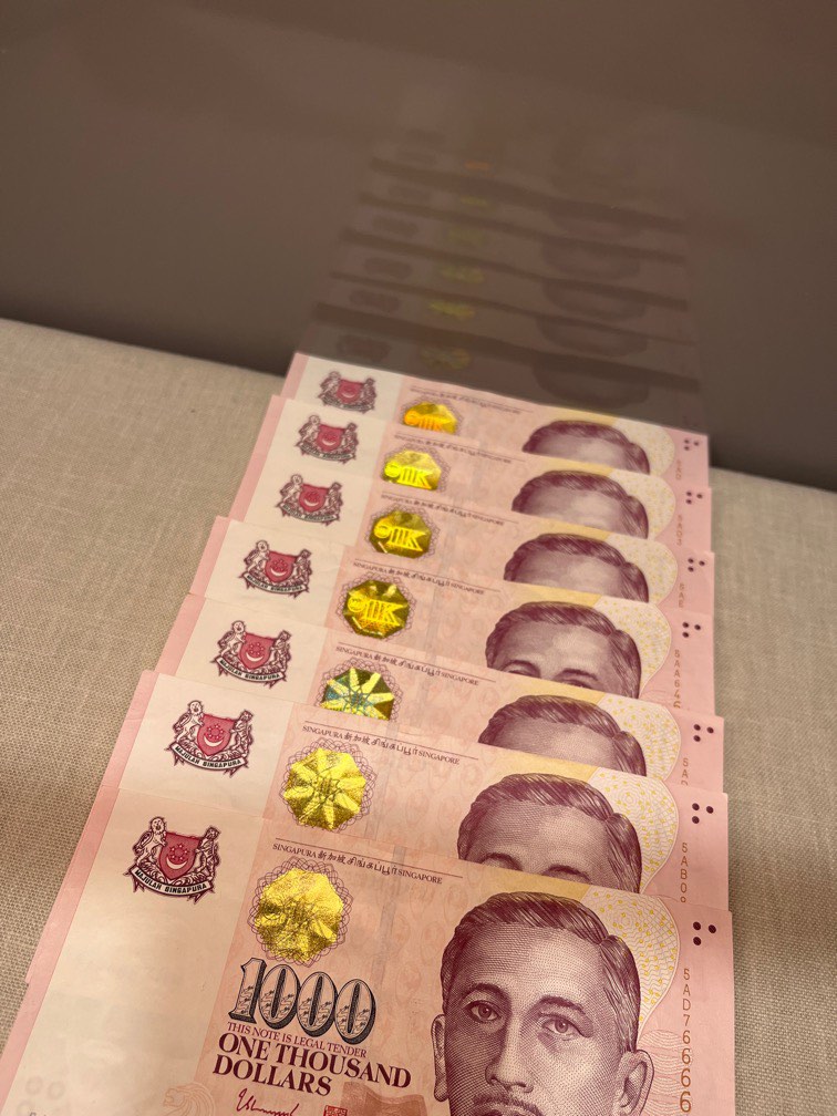 Singapore $1000 One Thousand Note, Hobbies & Toys, Memorabilia ...