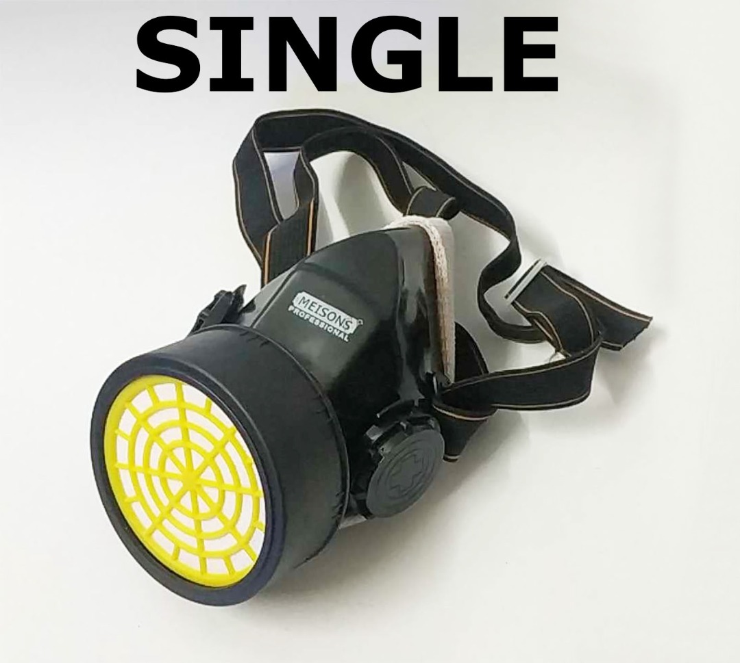 SINGLE FILTER GAS MASK CHEMICAL DUST MASK INDUSTRIAL RESPIRATOR MASK ...