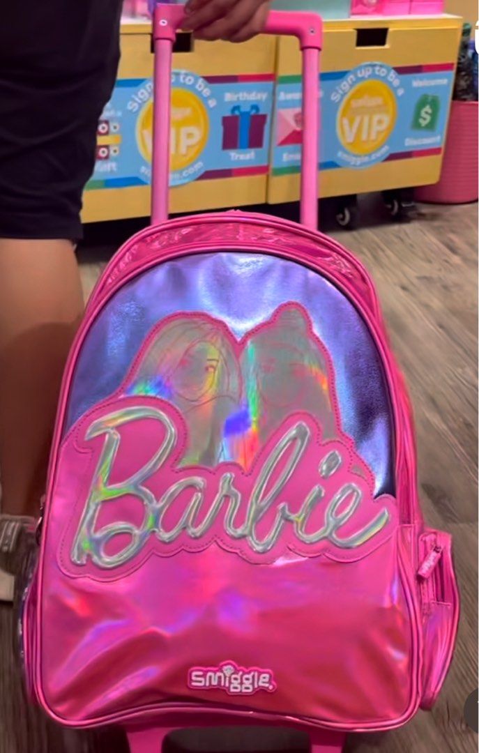 Smiggle Barbie Trolley Bag, Babies & Kids, Babies & Kids Fashion on ...
