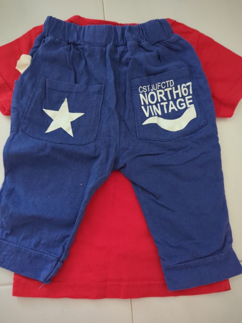 Smile Top and pants, Babies & Kids, Babies & Kids Fashion on Carousell