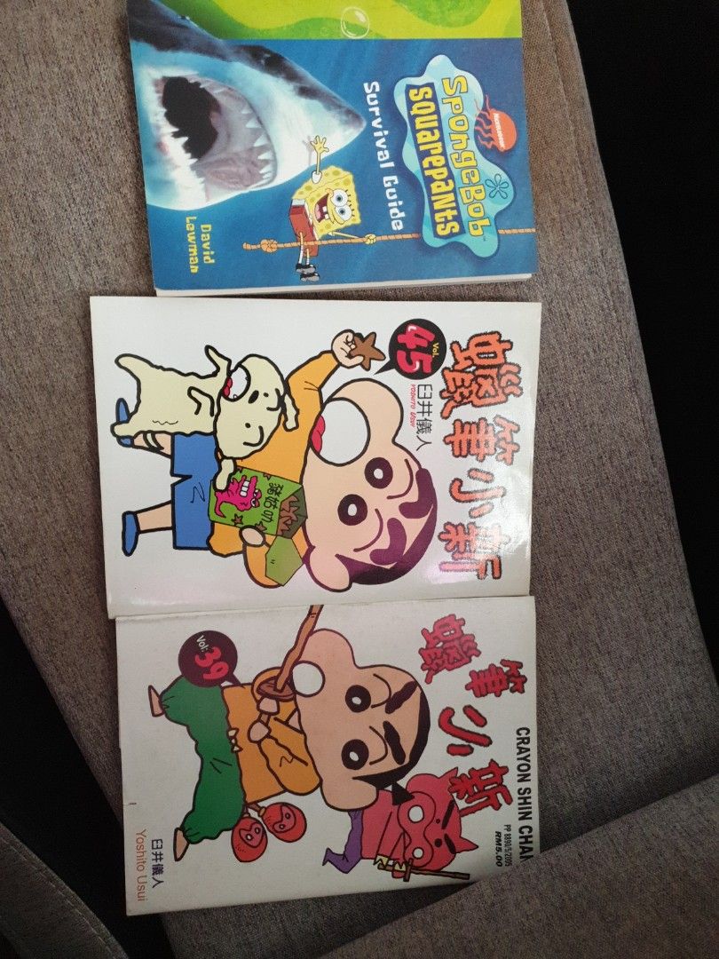 Sponge bob & Crayon Shin-chan Manga series, Hobbies & Toys, Books ...