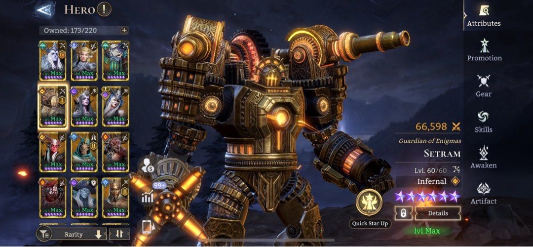 Stacked Watcher of Realms Account (Morrigan + 27x legendares, Overlord ...