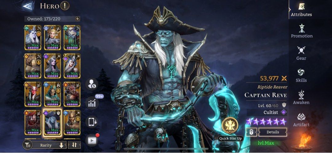 Stacked Watcher of Realms Account (Morrigan + 27x legendares, Overlord ...