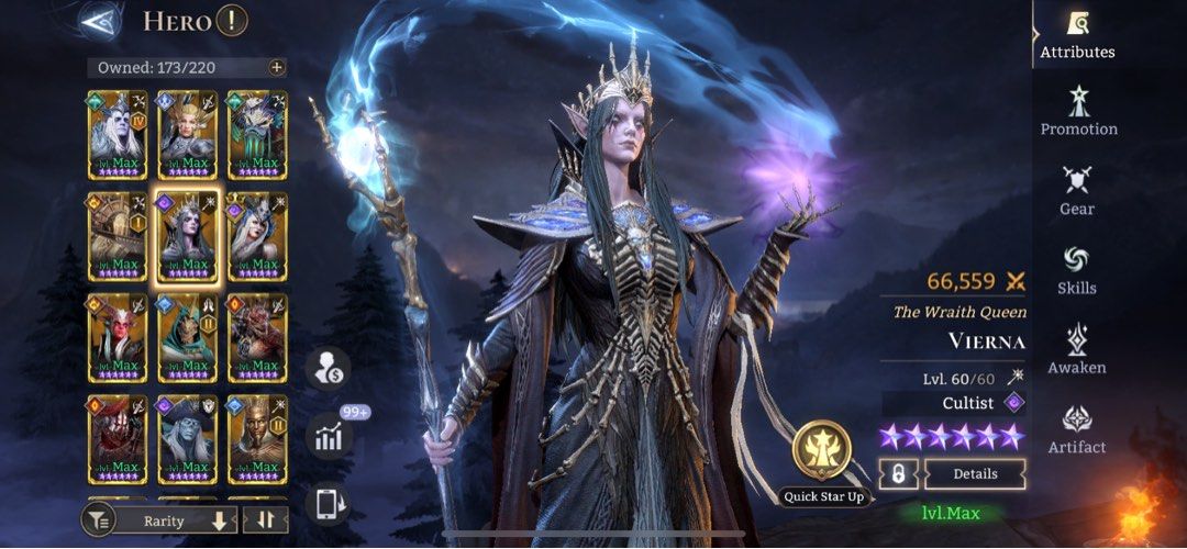 Stacked Watcher of Realms Account (Morrigan + 27x legendares, Overlord ...