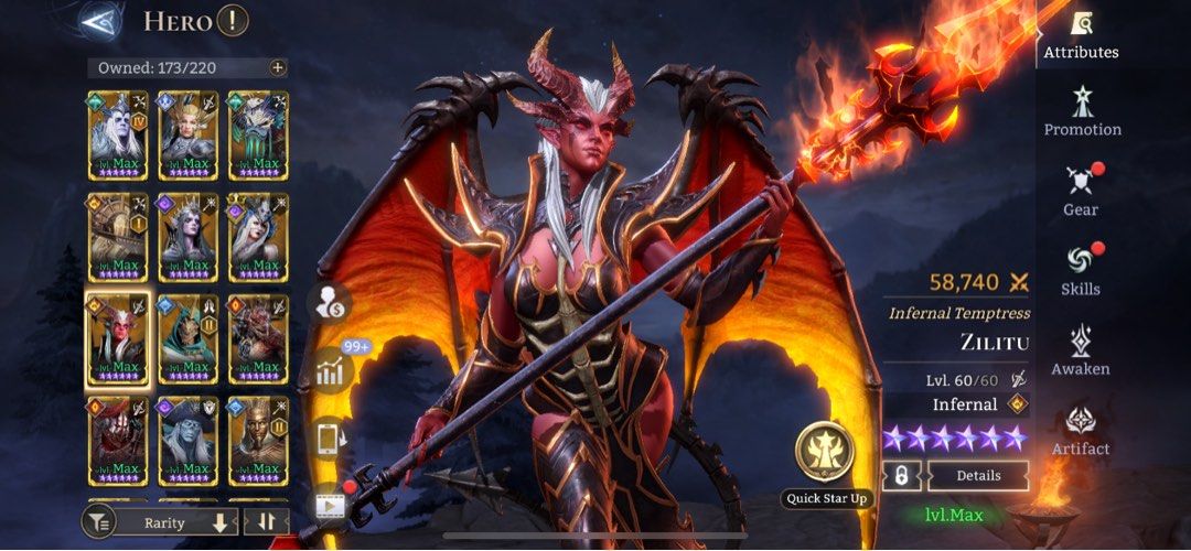 Stacked Watcher of Realms Account (Morrigan + 27x legendares, Overlord ...