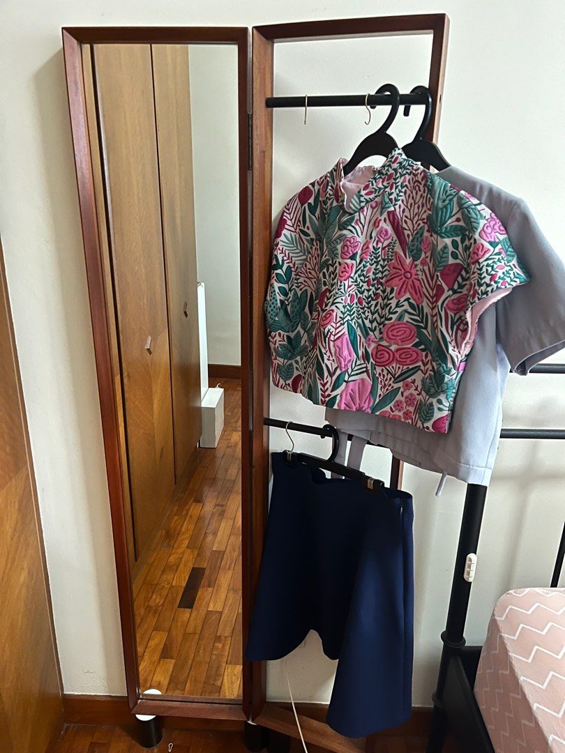 Standing Mirror (Scanteak Commune Noden Vintage Mid Century Minimalist ...