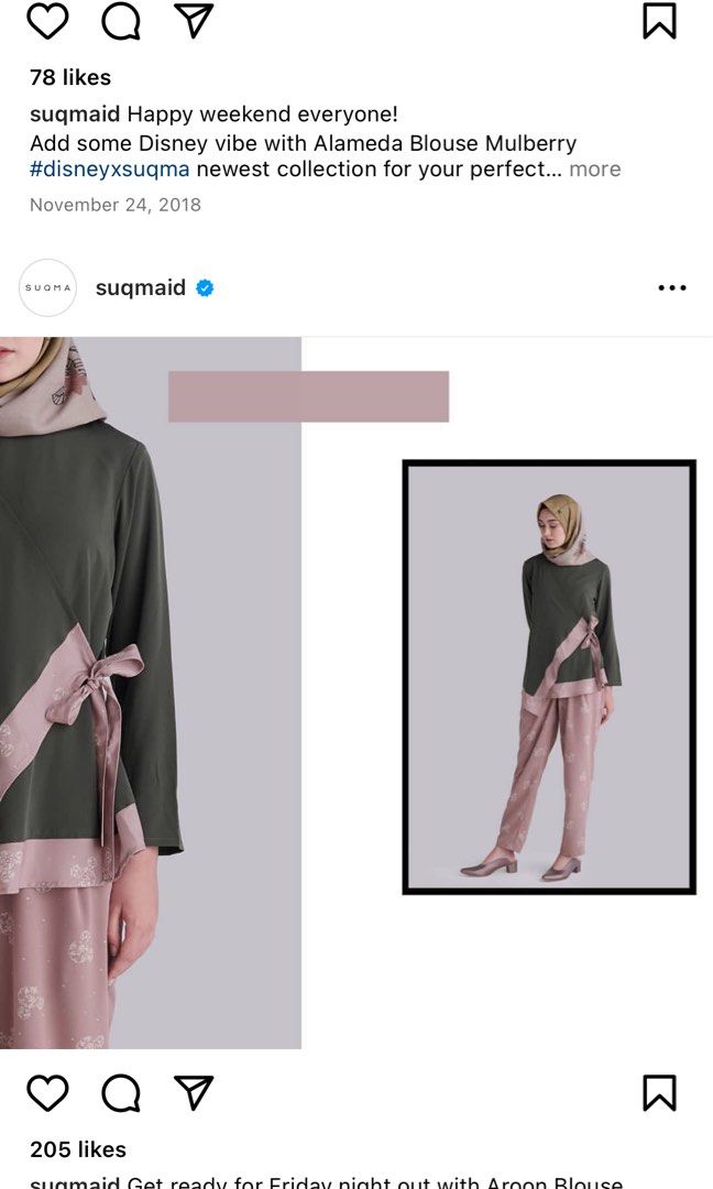 Suqma x disney blouse hijau army coklat susu atasan wanita bukan ...