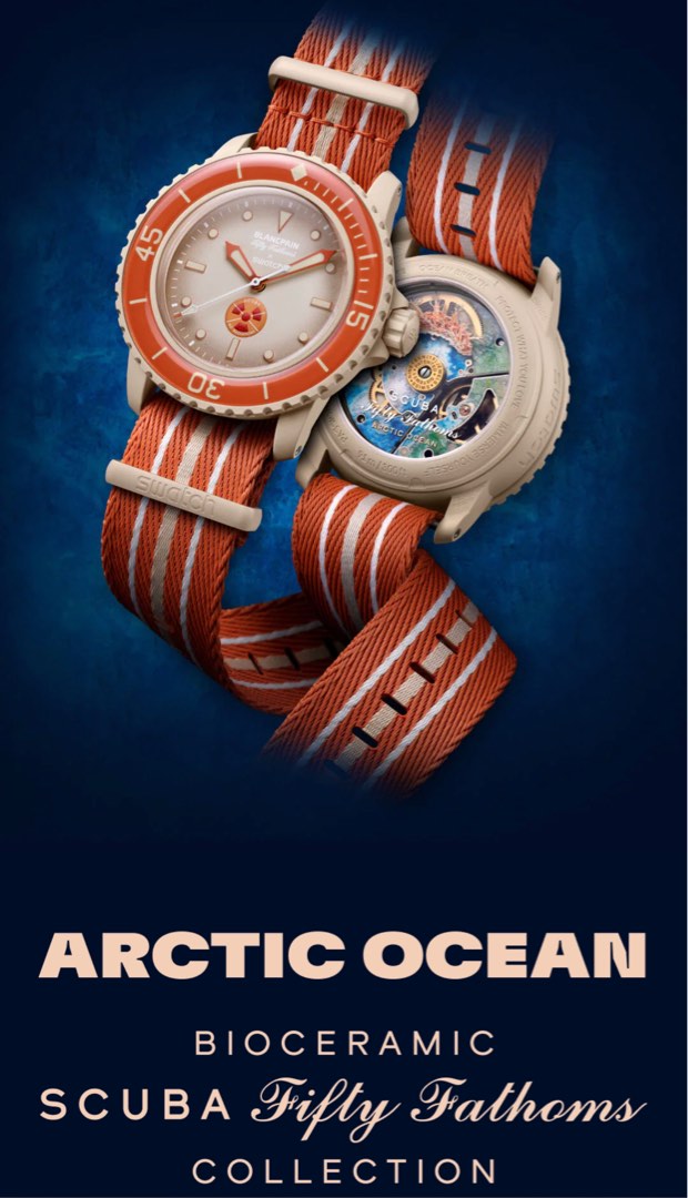 Swatch x Blancpain Arctic Ocean, Luxury, Watches on Carousell