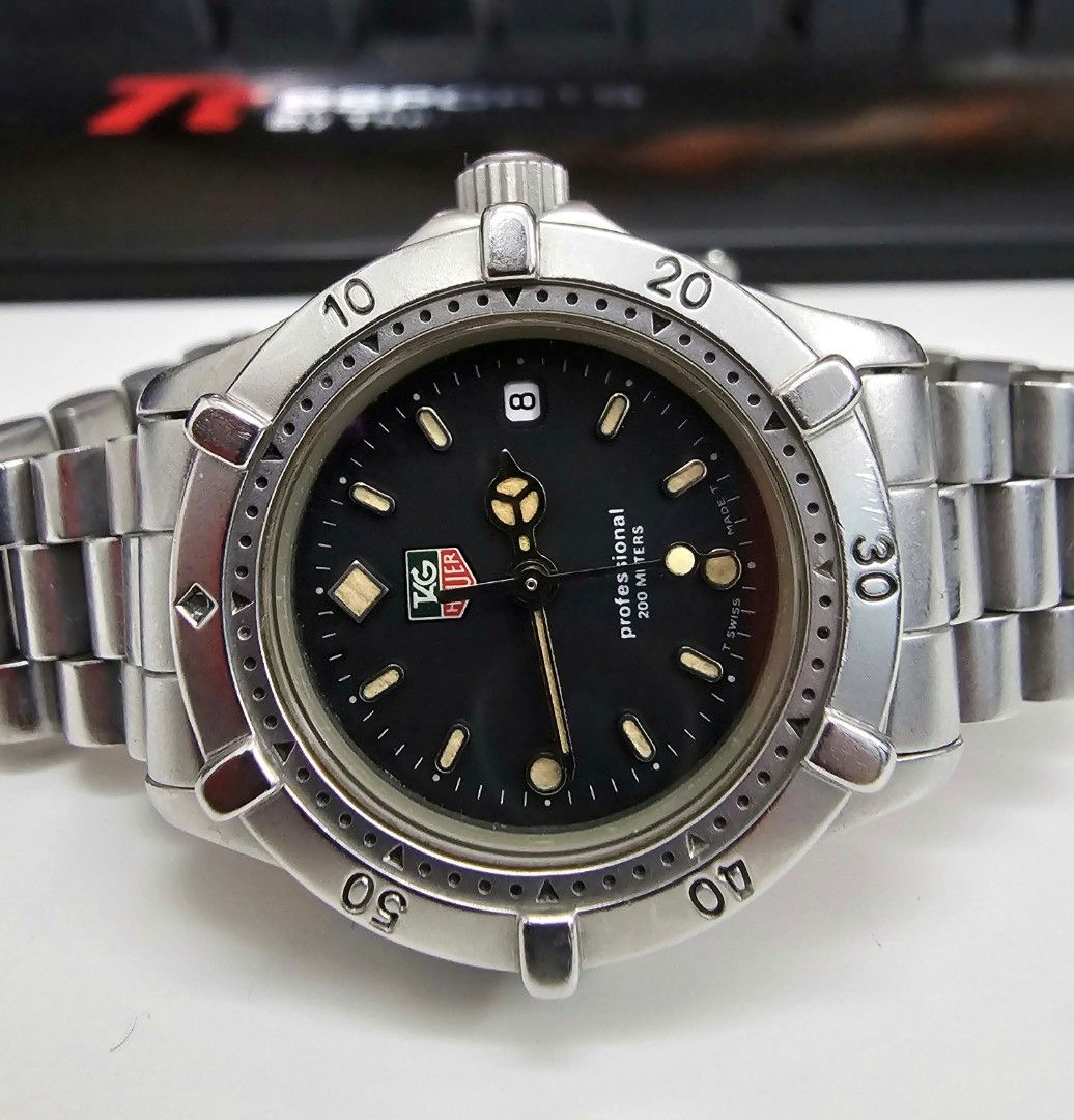 TAG HEUER Professional 200 m WE1410-R black Dial Quartz Ladies Watch, Women's Fashion, Watches ...