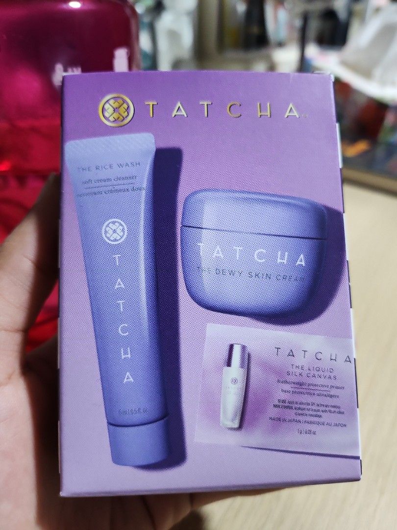 Tatcha Birthday gift set / tatcha rice wash / tatcha dewy skin cream, Beauty & Personal Care ...