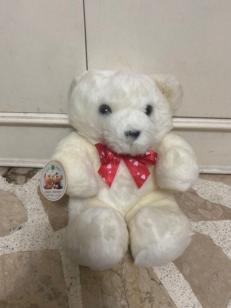 TEDDY BEAR WITH RIBBON | PLUSH, Hobbies & Toys, Toys & Games on Carousell