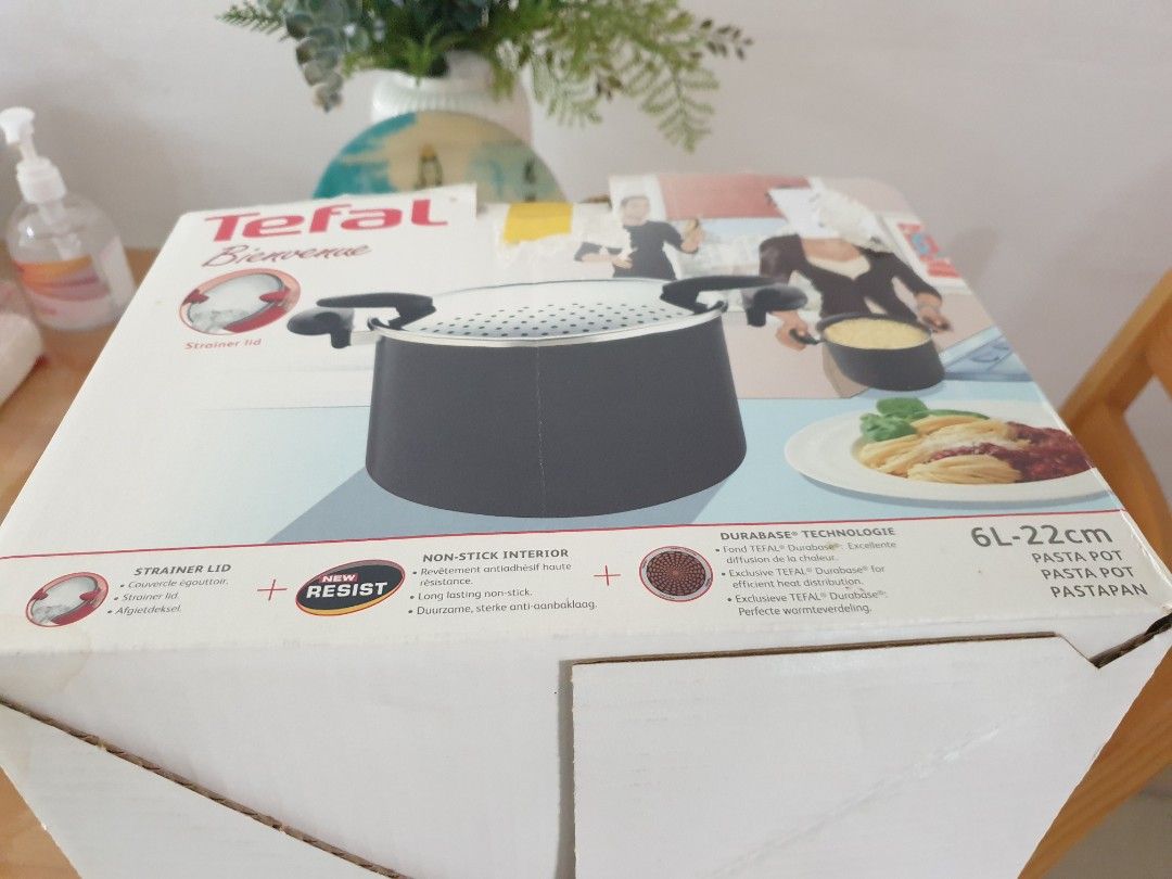Tefal Pasta Pot 6L 22 cm, Furniture & Home Living, Kitchenware ...