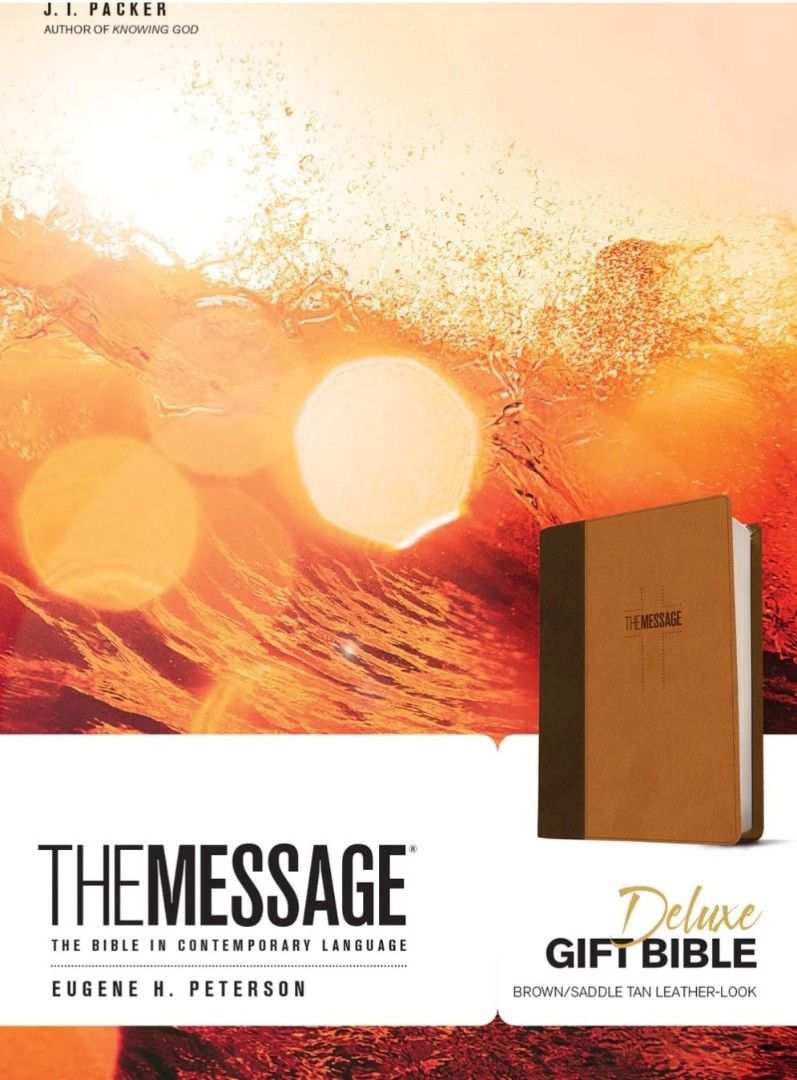 The Message Gift Bible, Leather-look, Brown/Saddle Tan, Hobbies & Toys ...