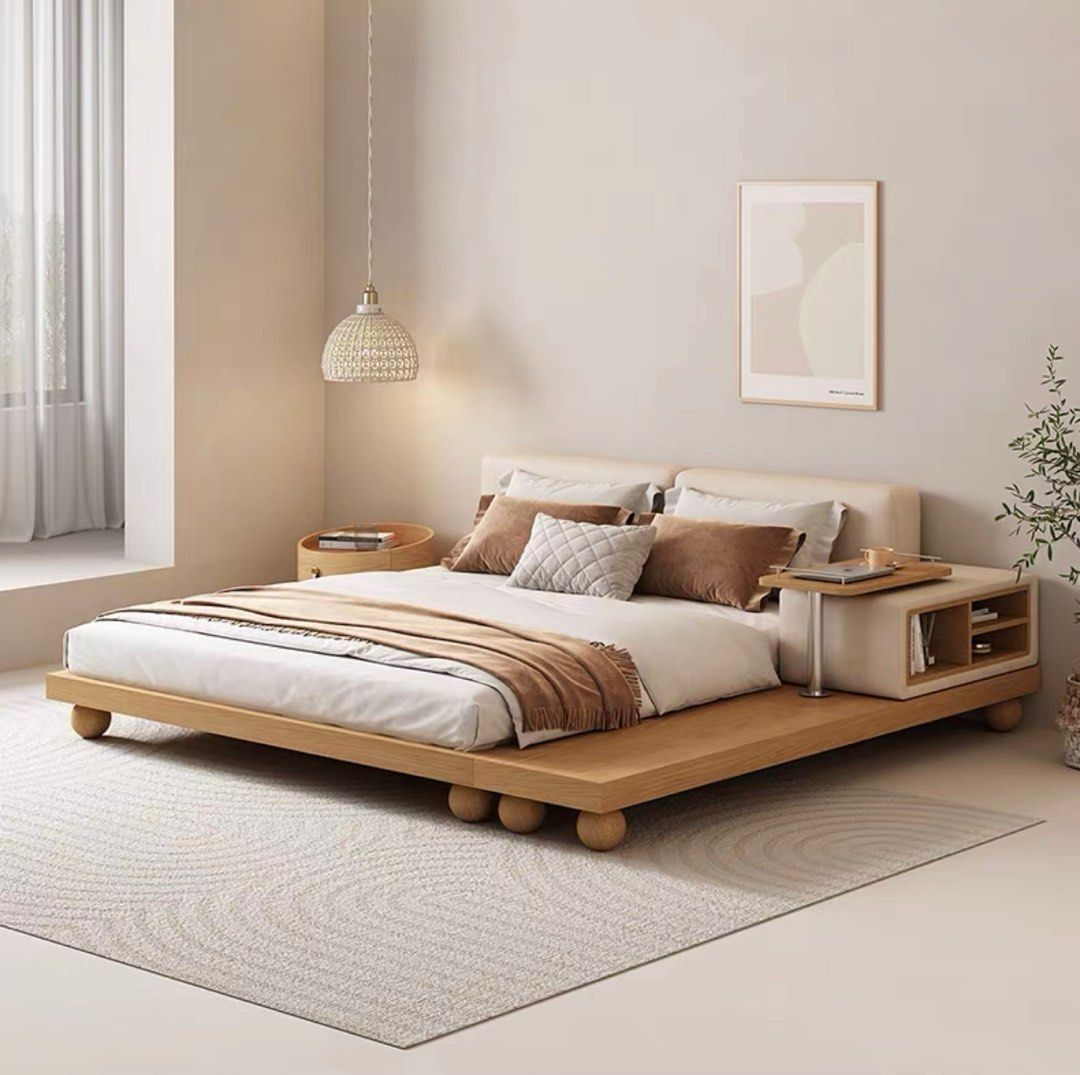 THEER Modern Japandi Bedframe, Furniture & Home Living, Furniture, Bed ...