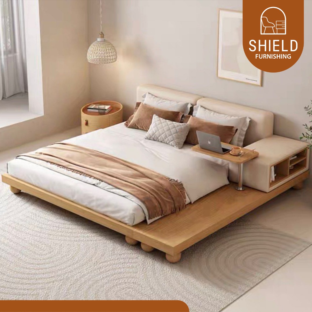 THEER Modern Japandi Bedframe, Furniture & Home Living, Furniture, Bed ...