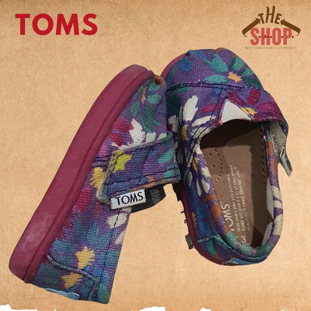 TOMS | Purple Daisy Canvas Classics - Tiny, Babies & Kids, Babies ...