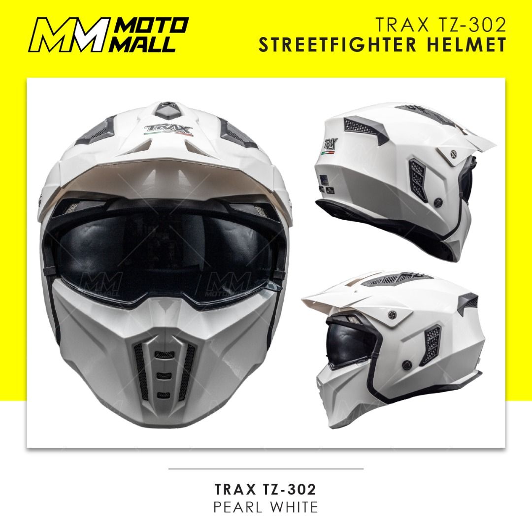 Trax TZ-302 Streetfighter Modular Helmet (PSB Approved), Motorcycles ...
