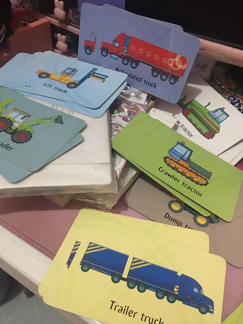 TRUCK FLASH CARDS FOR KIDS 24pcs, Babies & Kids, Baby Nursery & Kids ...
