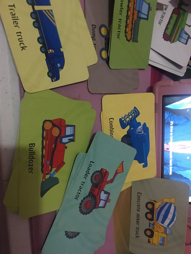 TRUCK FLASH CARDS FOR KIDS 24pcs, Babies & Kids, Baby Nursery & Kids ...