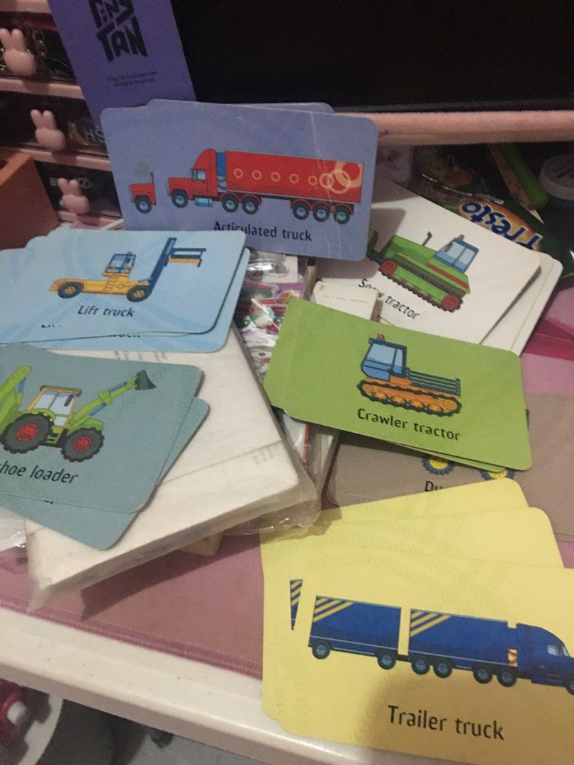 TRUCK FLASH CARDS FOR KIDS 24pcs, Babies & Kids, Baby Nursery & Kids ...