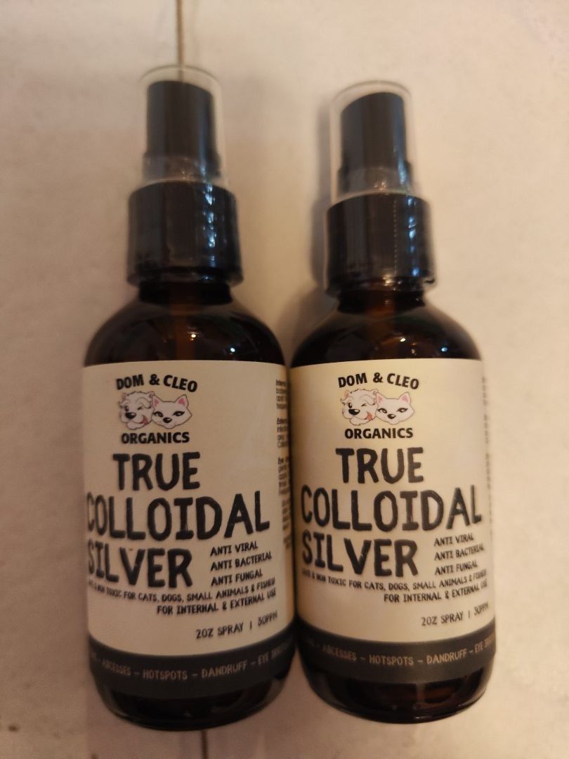 True colloidal silver, DOM & CLEO, Pet Supplies, Health & Grooming on ...