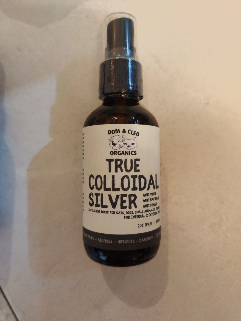 True colloidal silver, DOM & CLEO, Pet Supplies, Health & Grooming on ...