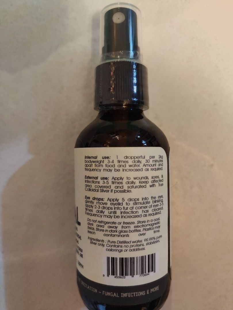 True colloidal silver, DOM & CLEO, Pet Supplies, Health & Grooming on ...