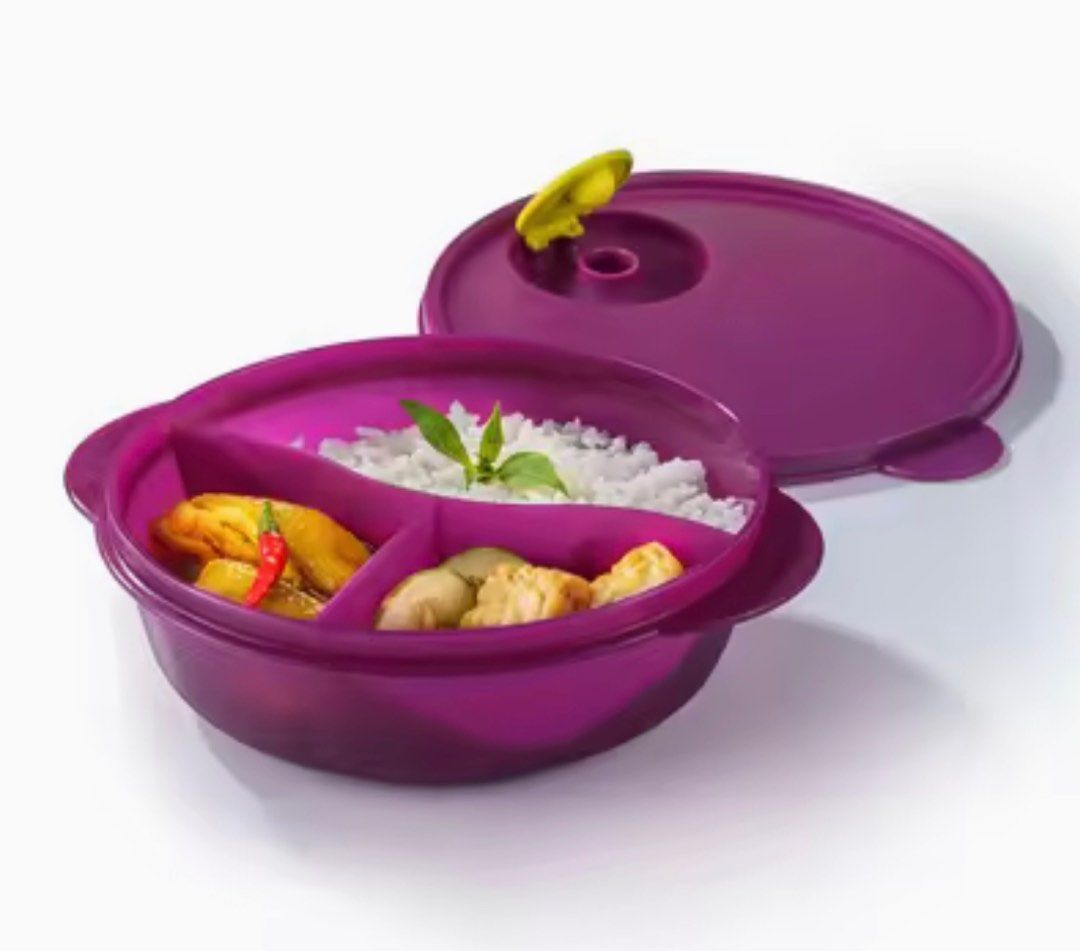 Tupperware Crystalwave Divided Dish, Furniture & Home Living ...