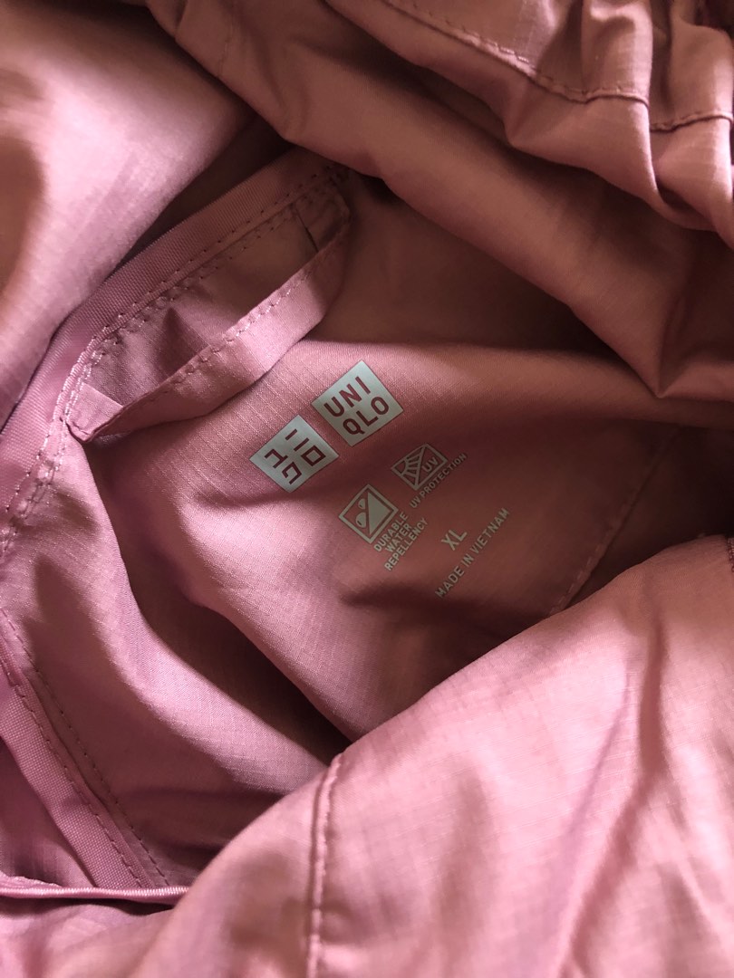 Uniqlo Rose Pink Pocketable Parka XL, Women's Fashion, Coats, Jackets ...