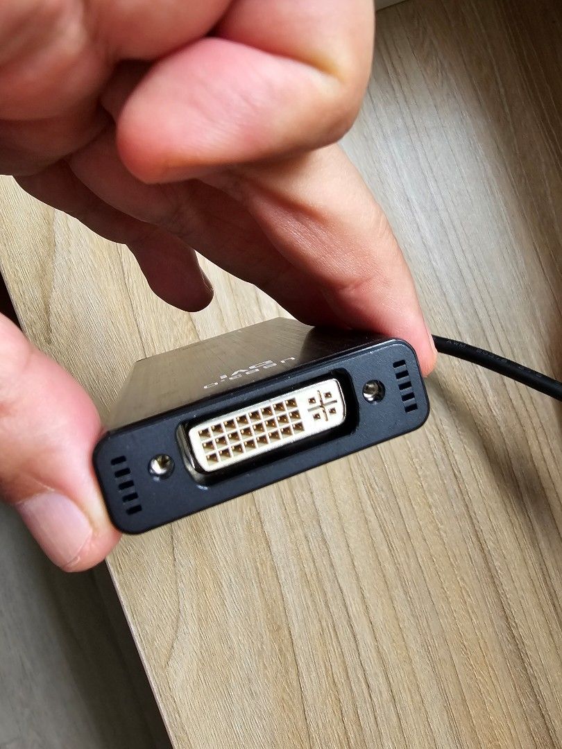 USB to DVI adaptor with DVI to VGA converter, Computers & Tech, Parts ...