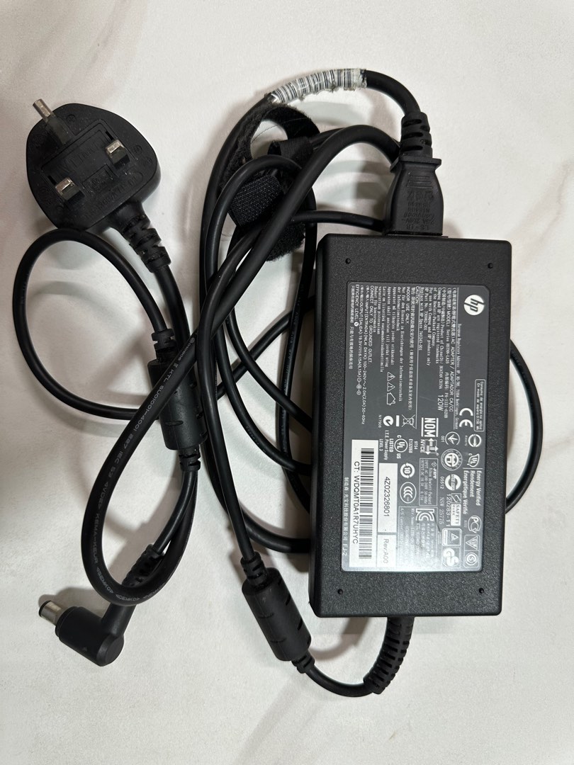 (Used) HP 120W AC Adapter, Computers & Tech, Parts & Accessories ...