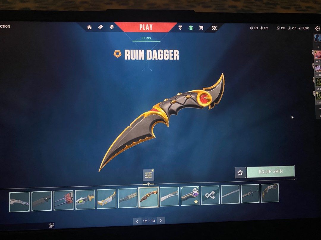 Valorant Ruin Dagger and Arcane, Video Gaming, Video Games, Others on ...