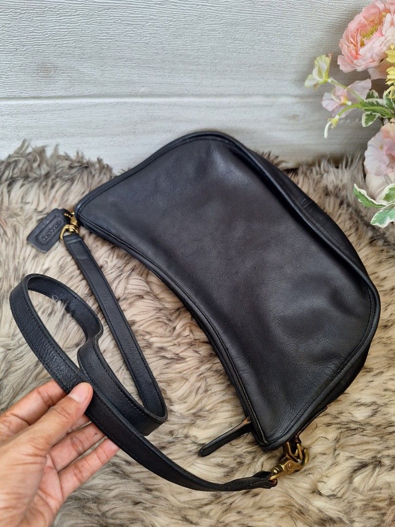 Vintage COACH long handle shoulder bag, Luxury, Bags & Wallets on Carousell