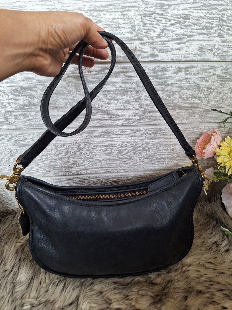 Vintage COACH long handle shoulder bag, Luxury, Bags & Wallets on Carousell