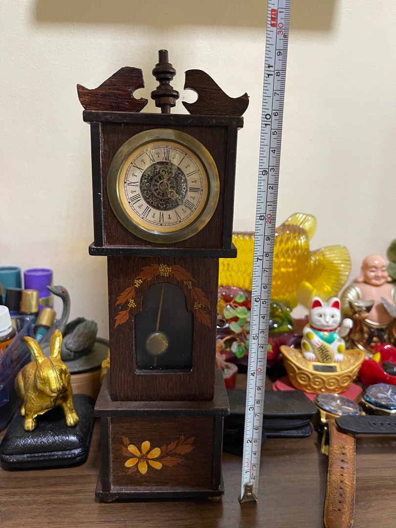 Vintage Gebr Hauser mini grand father’s clock mecedes clock de susi ...