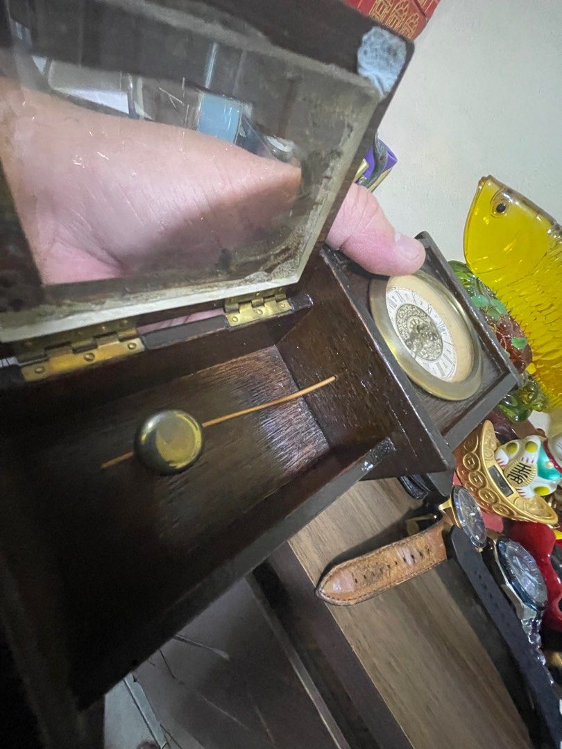 Vintage Gebr Hauser mini grand father’s clock mecedes clock de susi ...