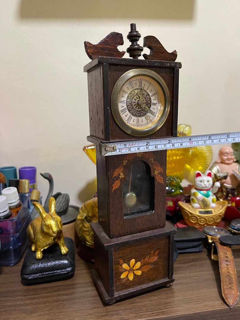 Vintage Gebr Hauser mini grand father’s clock mecedes clock de susi ...