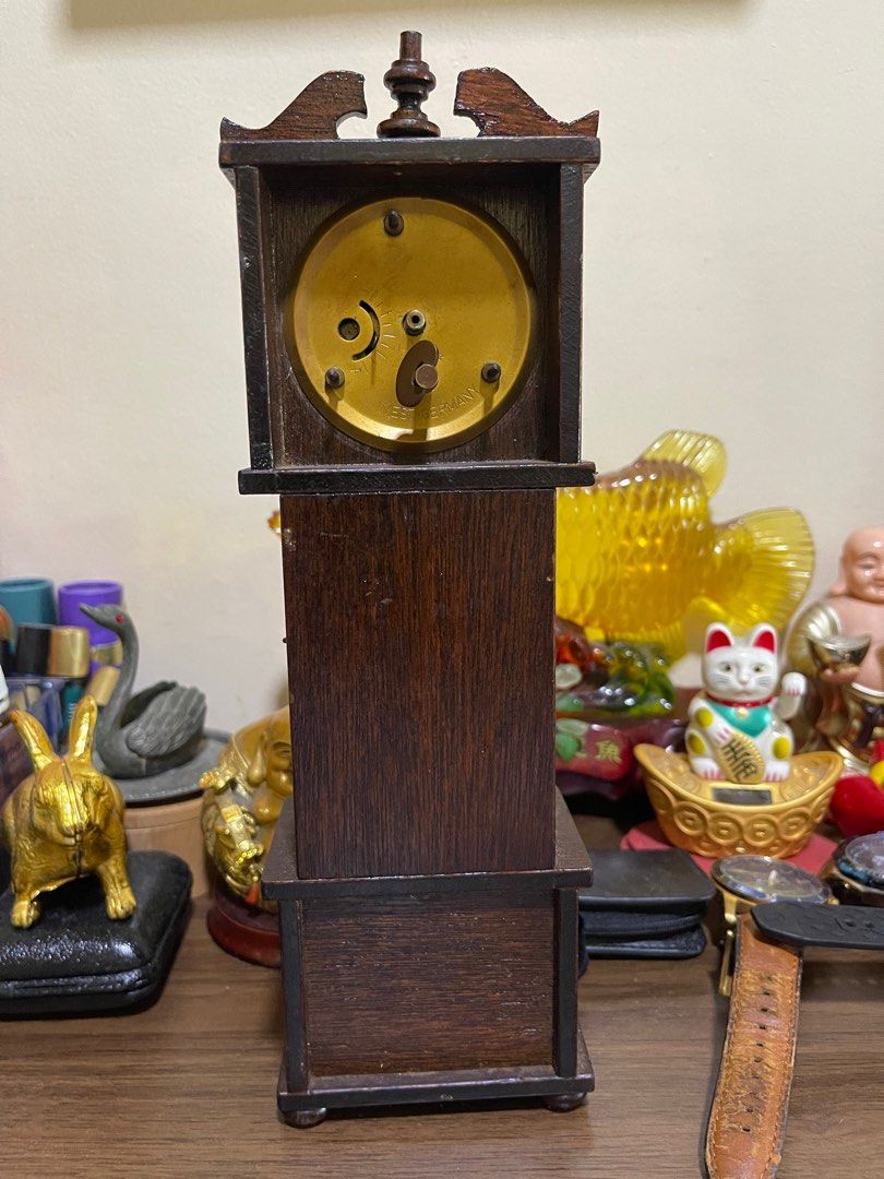 Vintage Gebr Hauser mini grand father’s clock mecedes clock de susi ...