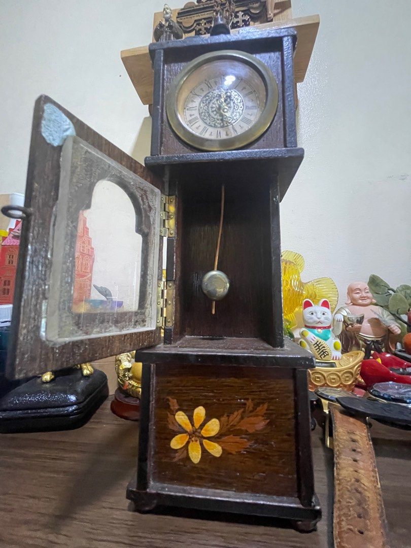 Vintage Gebr Hauser mini grand father’s clock mecedes clock de susi ...