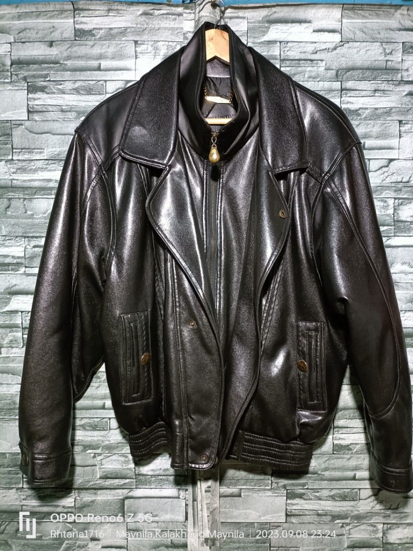 VINTAGE VALENTINO LEATHER JACKET, Men's Fashion, Coats, Jackets and Outerwear on Carousell