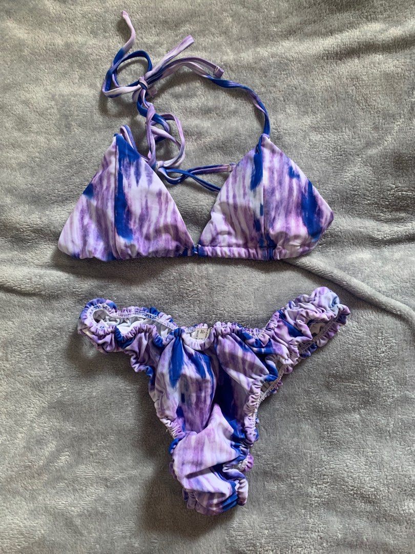 violet blue swimsuit, Women's Fashion, Swimwear, Bikinis & Swimsuits on ...
