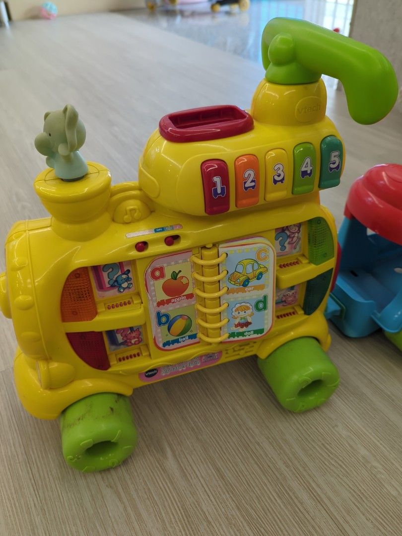 VTech push and ride alphabet train, Babies & Kids, Infant Playtime on ...