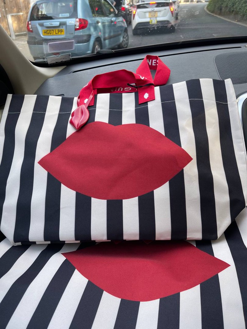 Waitrose x lulu guinness shopping bag / waitrose x lulu guinness tote ...