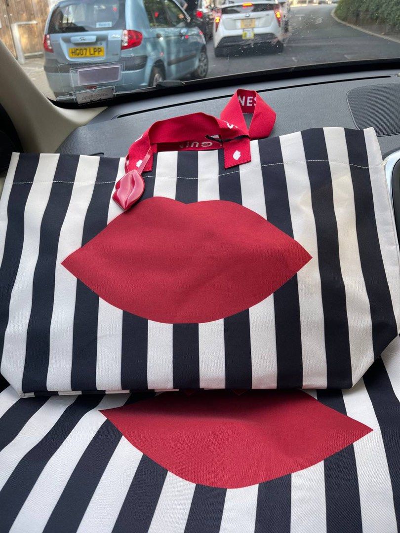 Waitrose x lulu guinness shopping bag / waitrose x lulu guinness tote ...