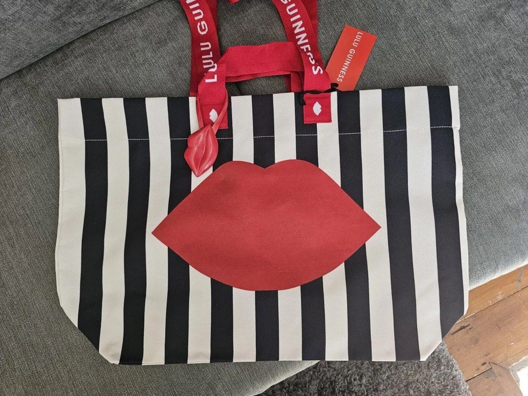 Waitrose x lulu guinness shopping bag / waitrose x lulu guinness tote ...