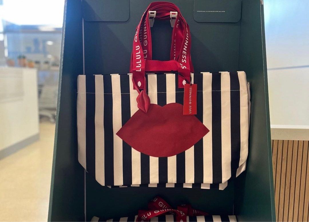 Waitrose x lulu guinness shopping bag / waitrose x lulu guinness tote ...