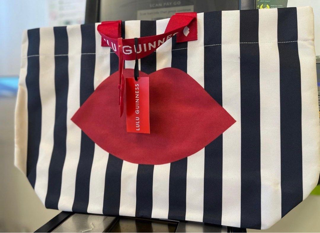Waitrose x lulu guinness shopping bag / waitrose x lulu guinness tote ...